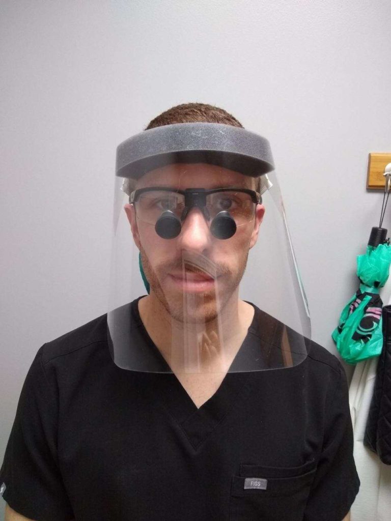 Face Shield Designed for Dentists and Loupes | True Spin Dental